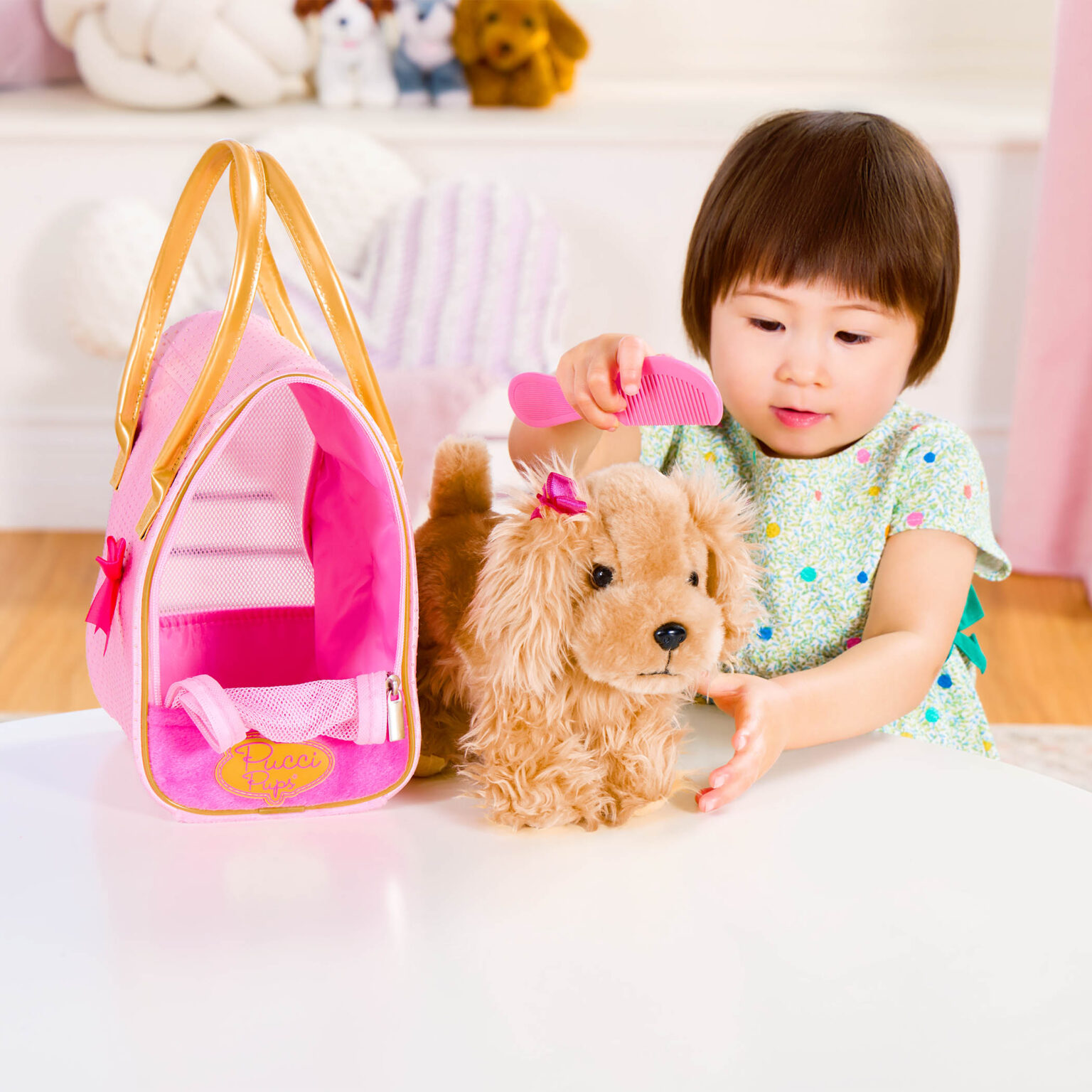 Pucci Pups I Plush Dogs & Carrying Bags